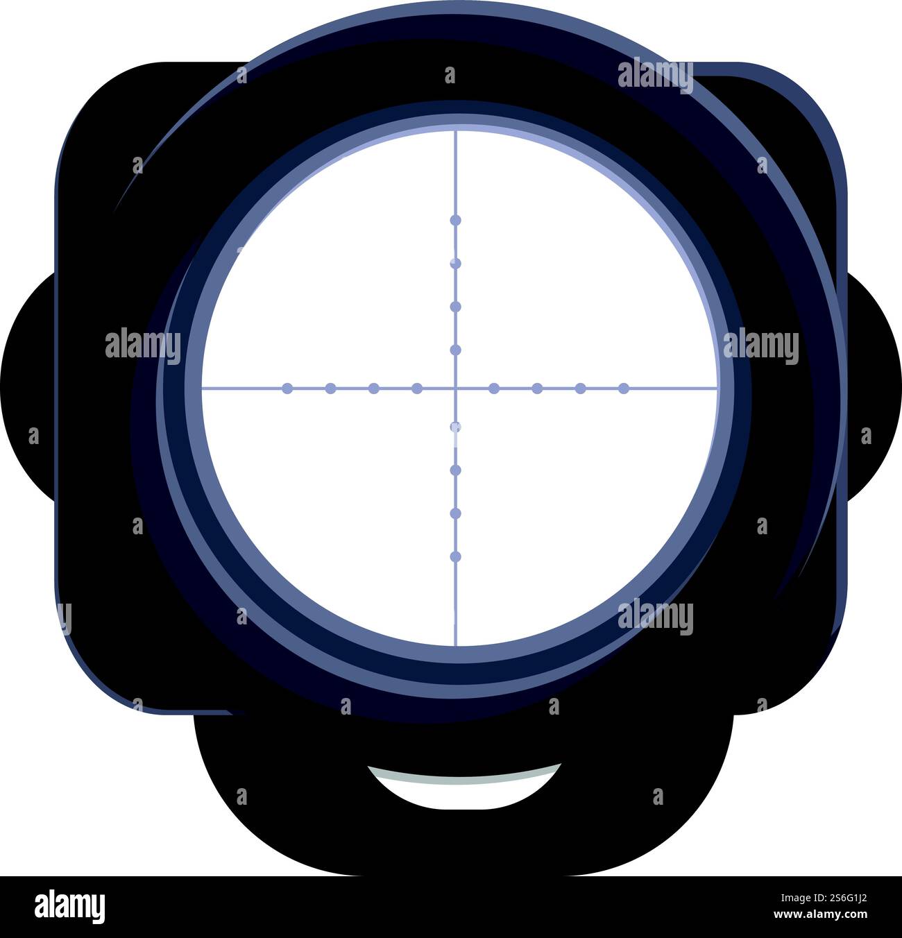 Sniper scope sight icon. Cartoon of Sniper scope sight vector icon for ...