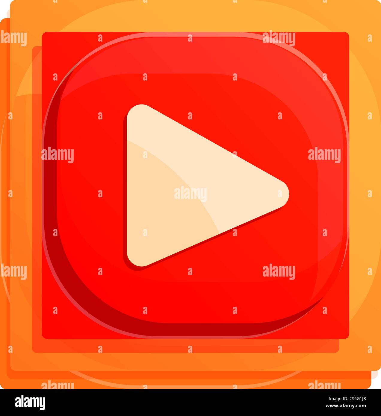 Play button icon. Cartoon of Play button vector icon for web design ...