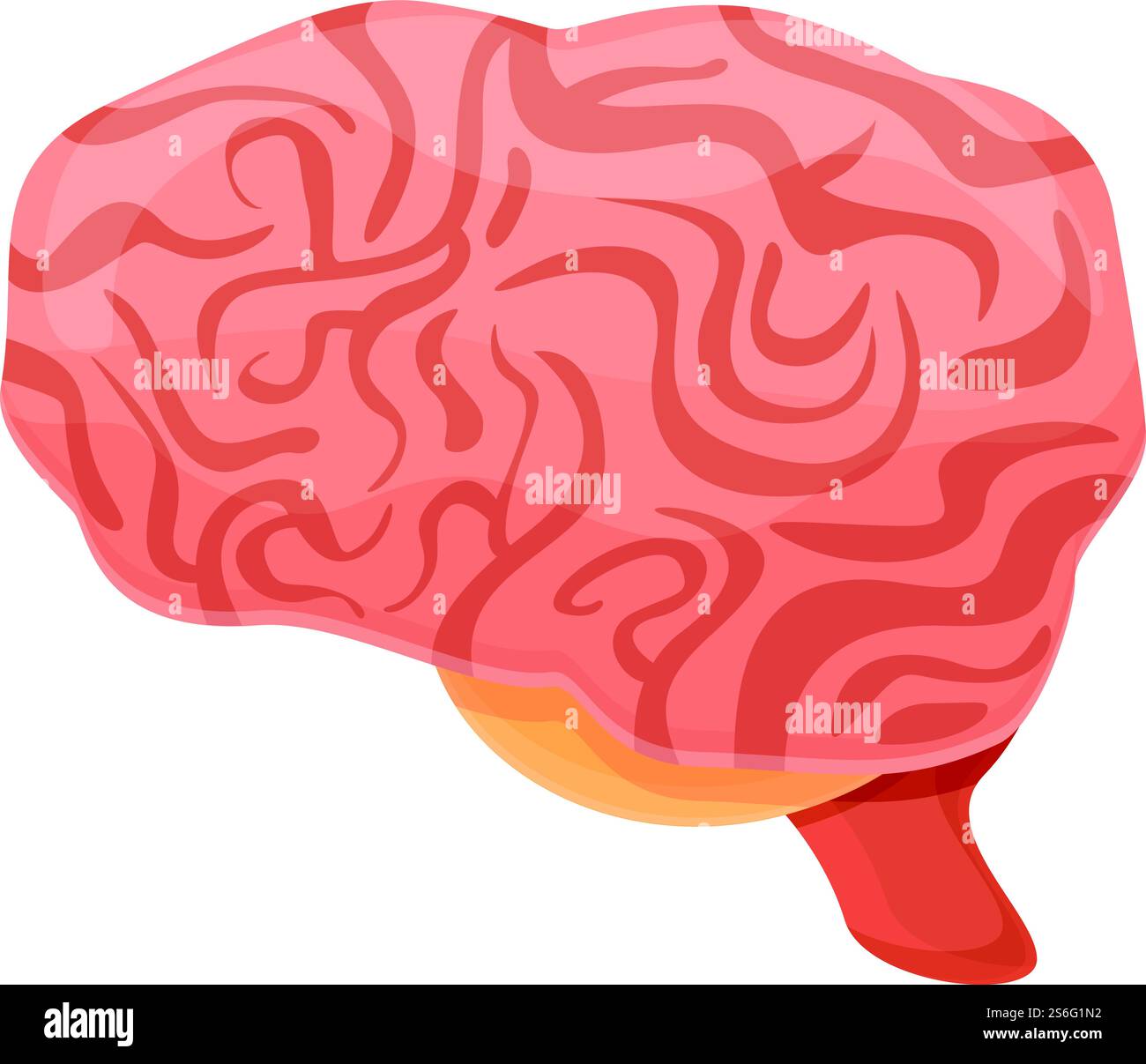 Human brain medical icon. Cartoon of human brain medical vector icon ...