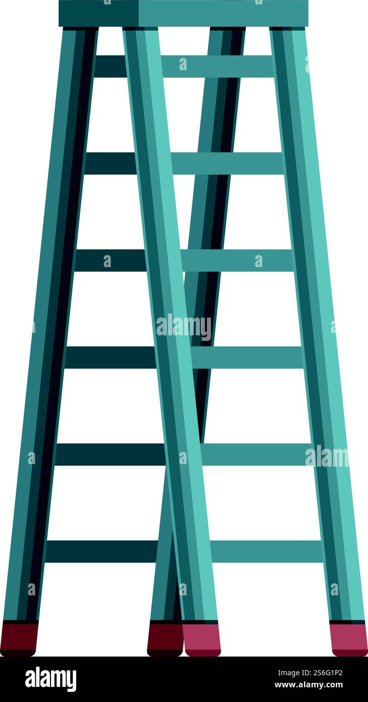 Climb ladder icon. Cartoon of climb ladder vector icon for web design ...