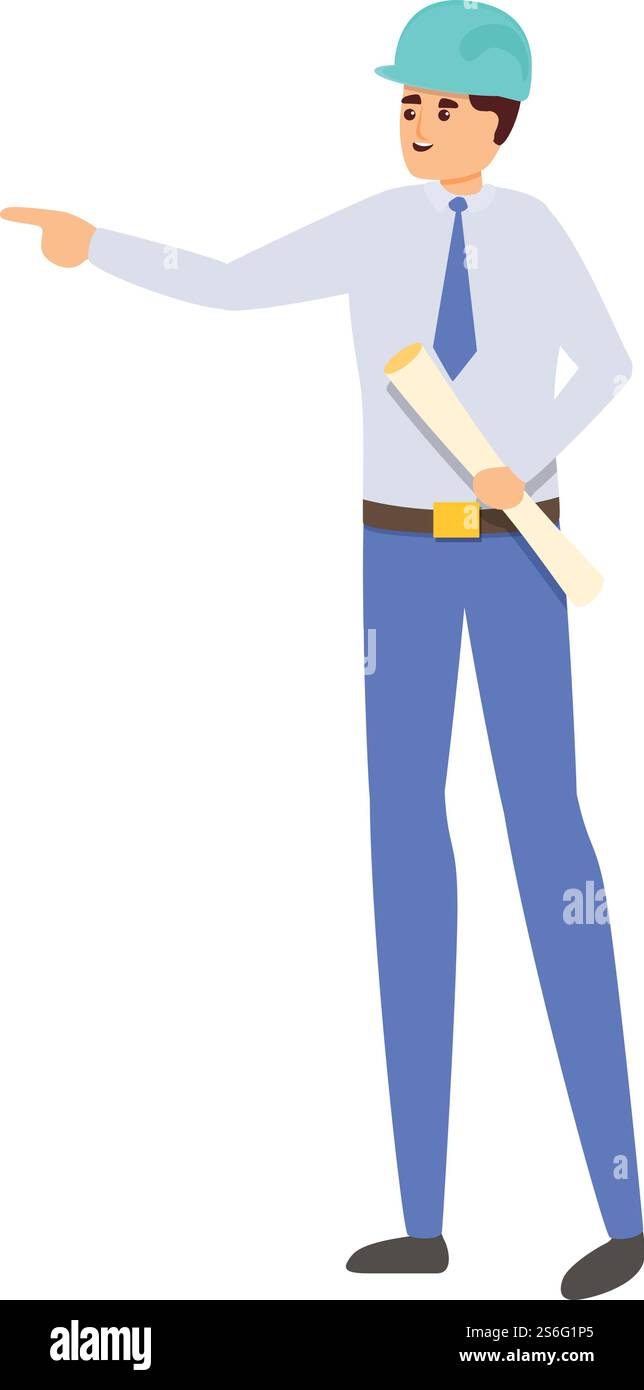 Builder contractor icon. Cartoon of builder contractor vector icon for ...