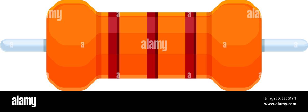 Fuse resistor icon. Cartoon of fuse resistor vector icon for web design ...