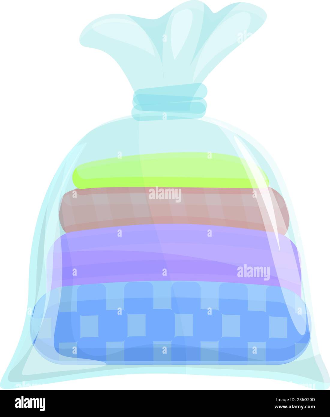 Clothes sack donation icon. Cartoon of Clothes sack donation vector ...