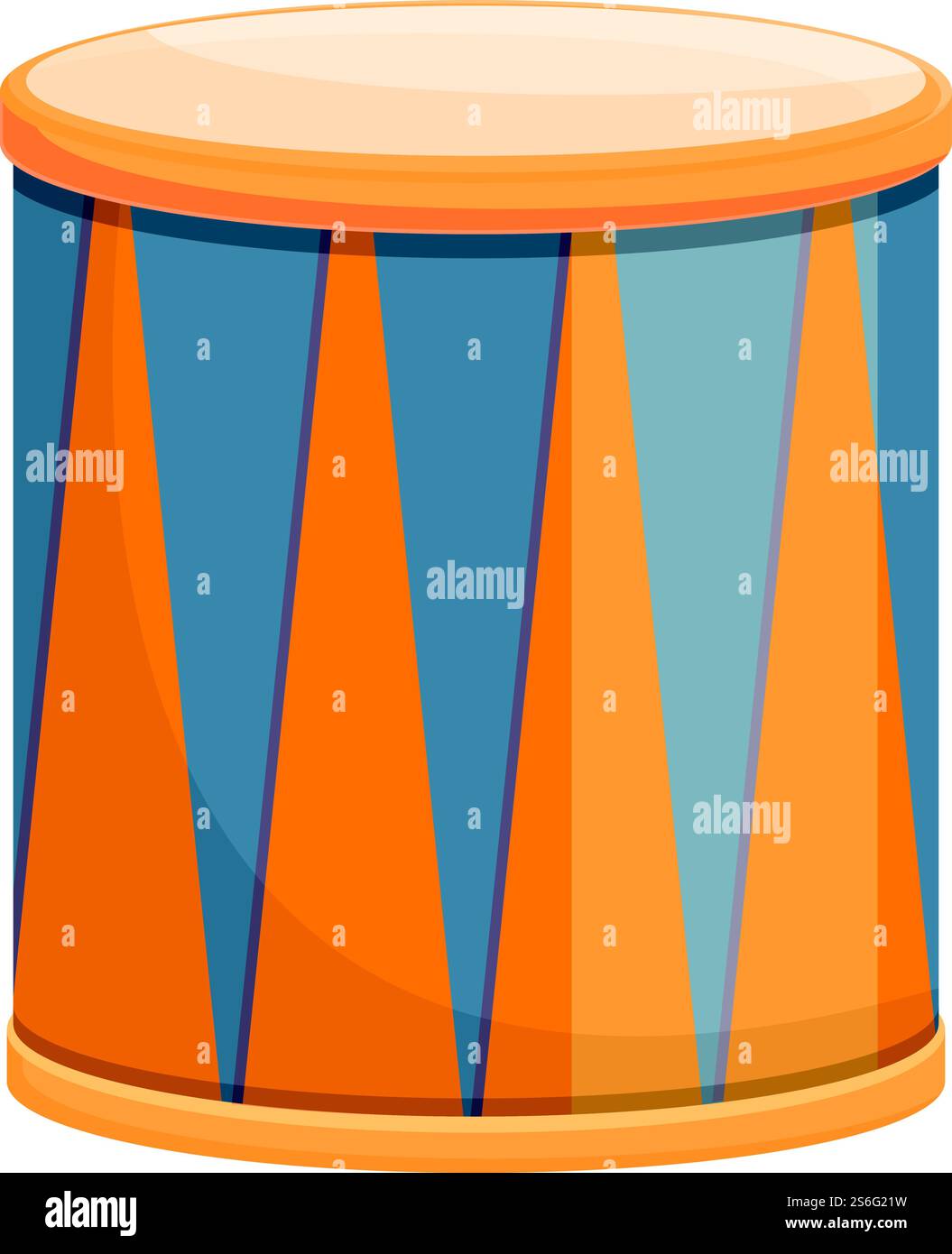 Army drum icon. Cartoon of army drum vector icon for web design ...