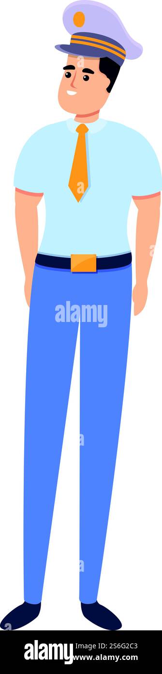 Airplane captain icon. Cartoon of Airplane captain vector icon for web ...