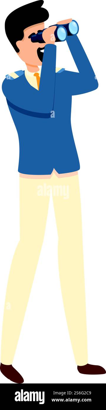 Ship captain icon. Cartoon of Ship captain vector icon for web design ...