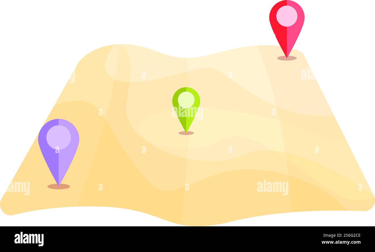 Delivery itinerary icon. Cartoon of delivery itinerary vector icon for ...