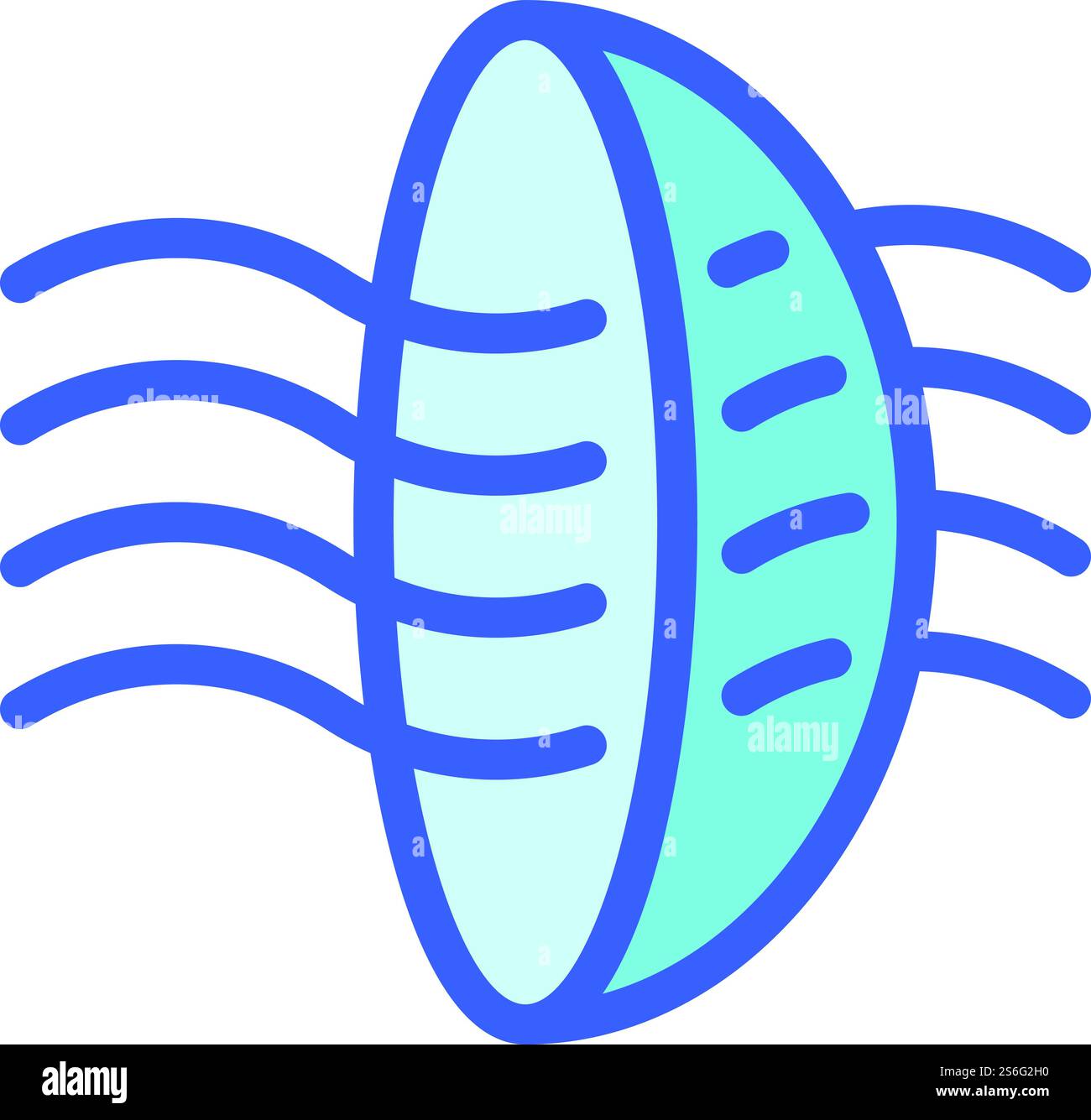 Contact lens icon. Outline contact lens vector icon for web design ...