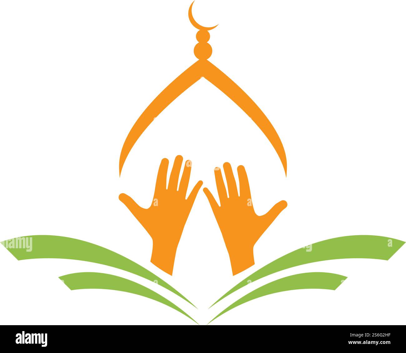 Silhouette muslim man hand praying Cut Out Stock Images & Pictures - Alamy