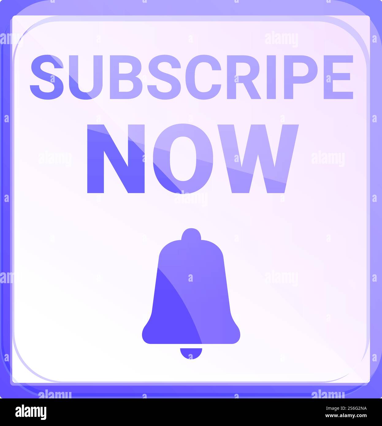 Subscribe now bell icon. Cartoon of subscribe now bell vector icon for ...