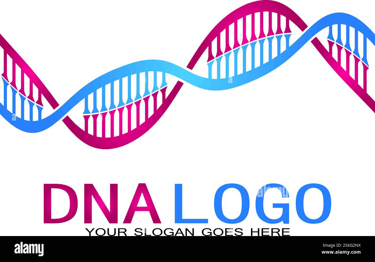 DNA vector logo design template.modern medical logotype.laboratory ...