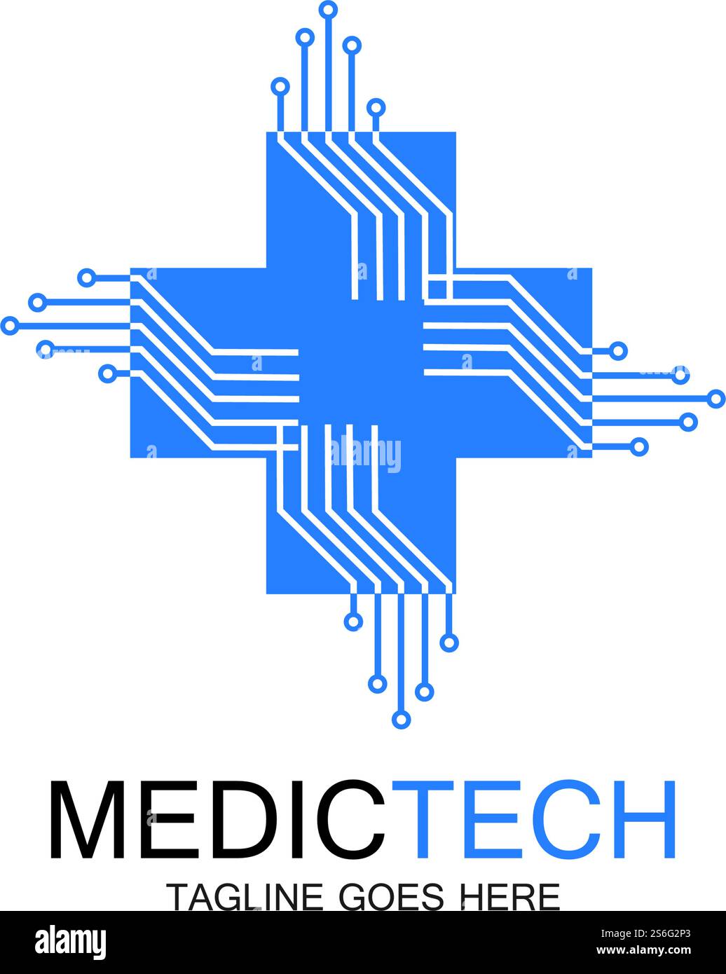 Medical technology logo design vector Stock Vector Image & Art - Alamy