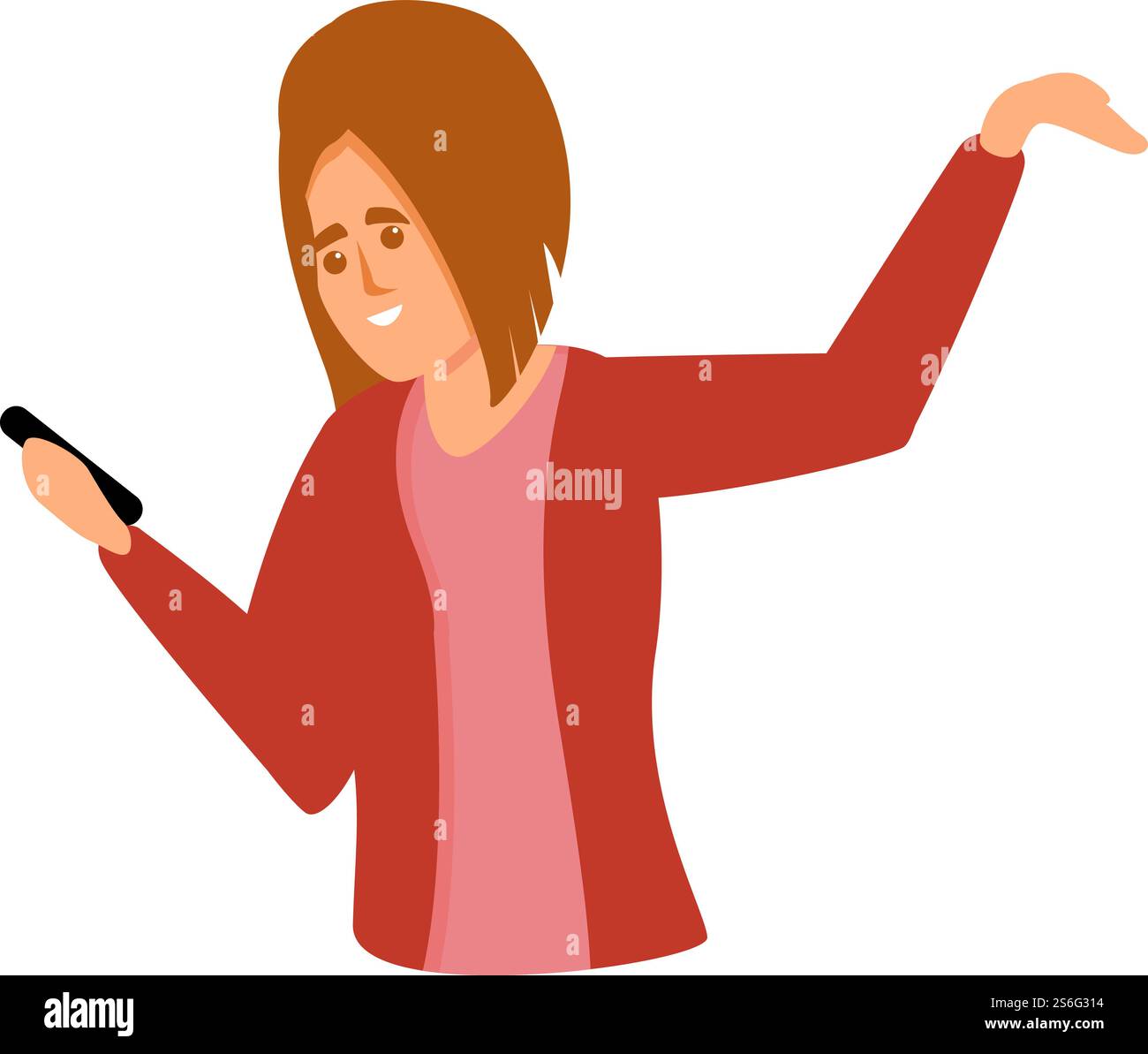 Using smartphone icon. Cartoon of using smartphone vector icon for web ...