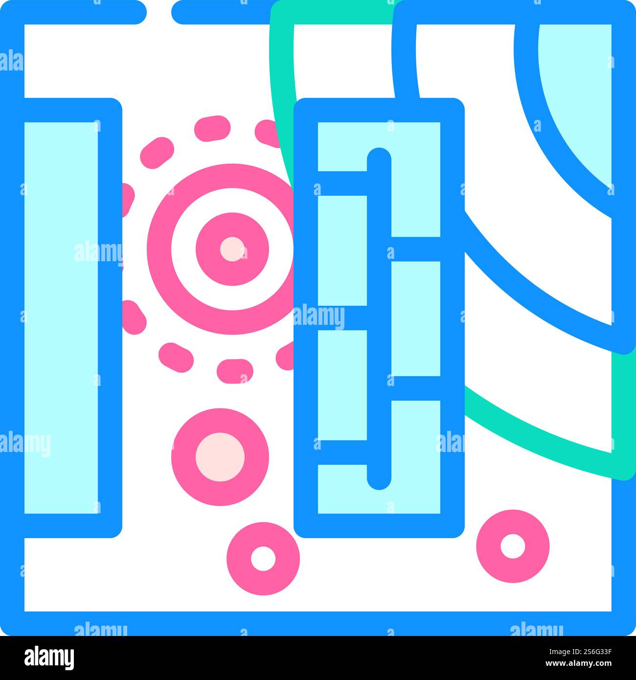 store heatmap color icon vector. store heatmap sign. isolated symbol ...