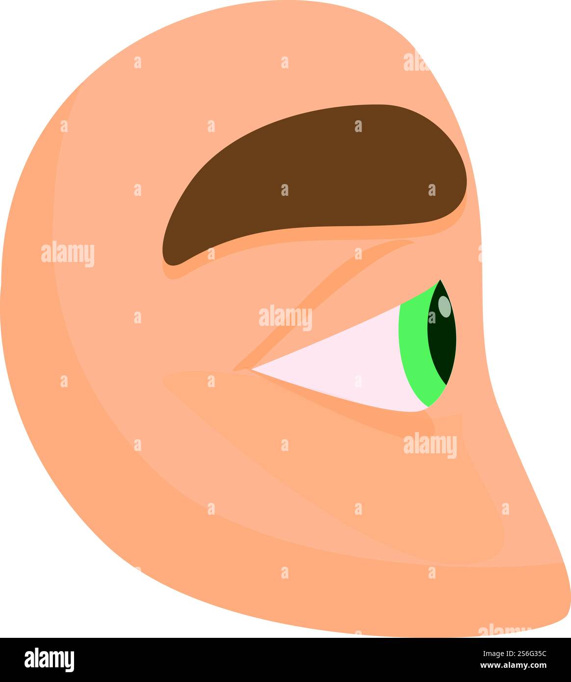 Vision sense icon cartoon hi-res stock photography and images - Alamy