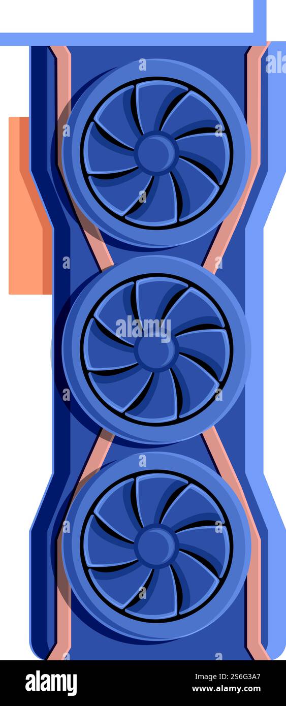 Gpu card system icon. Cartoon of gpu card system vector icon for web ...