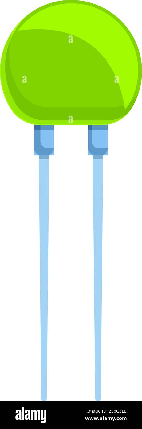 Semiconductor resistor icon. Cartoon of semiconductor resistor vector ...