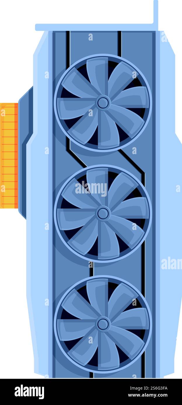 Hardware gpu card icon. Cartoon of hardware gpu card vector icon for ...