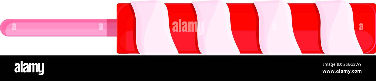 Striped candy icon. Cartoon of striped candy vector icon for web design ...