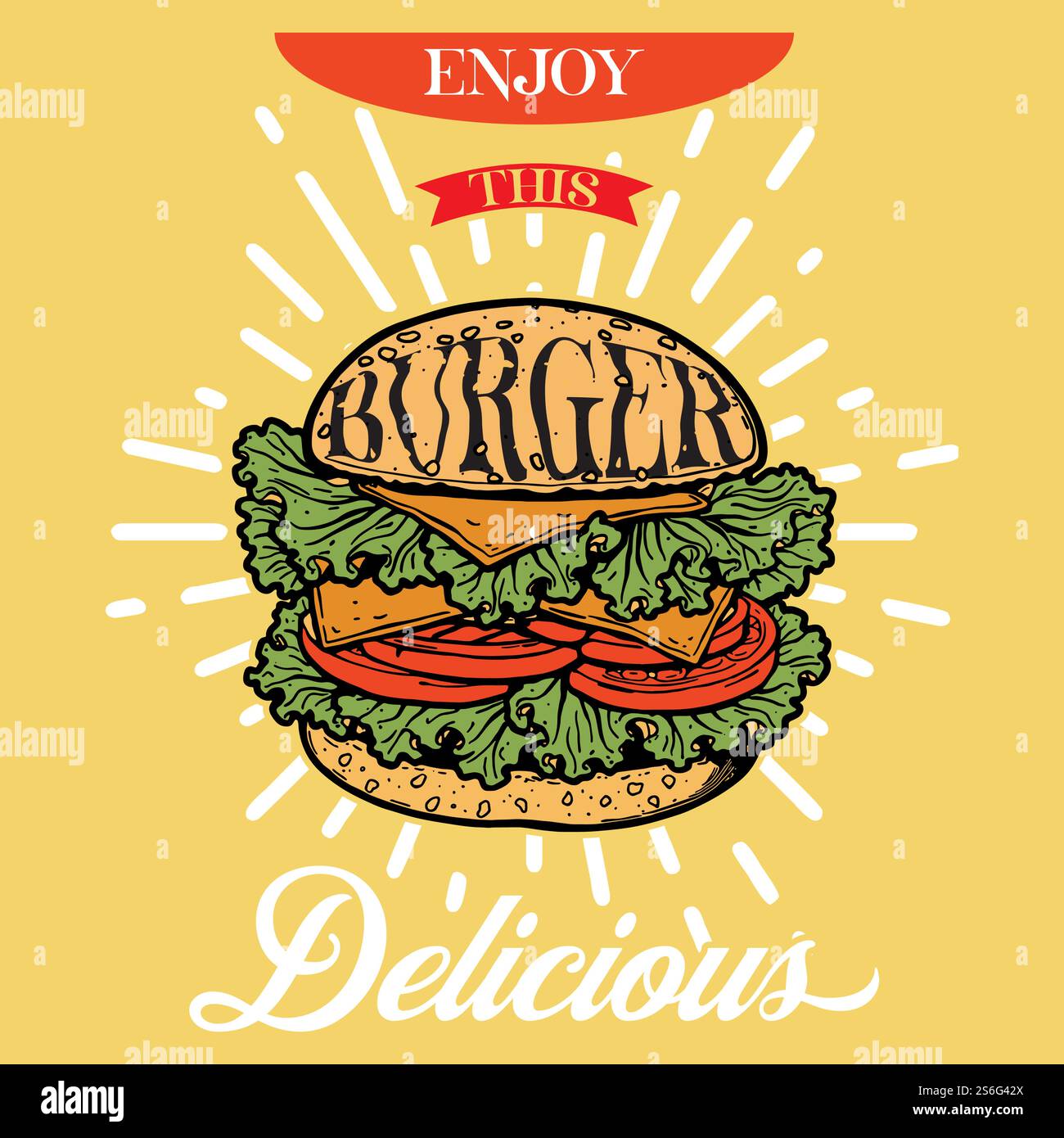 Bold and Delicious Lettering for Food Lovers Stock Vector Image & Art ...