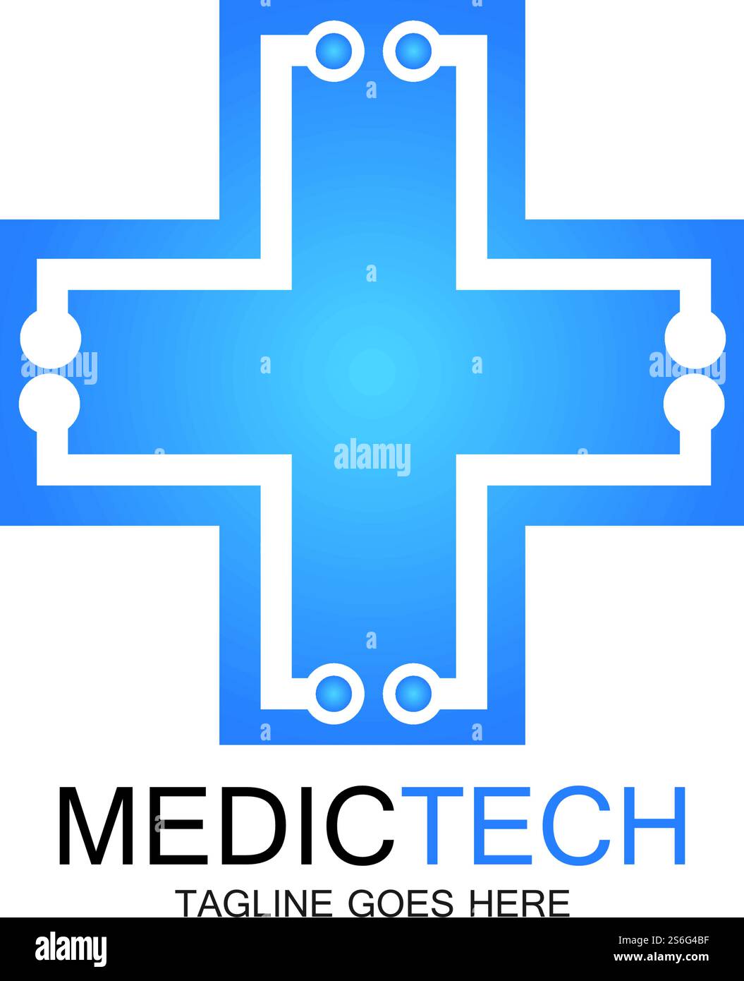 Medical technology logo design vector Stock Vector Image & Art - Alamy