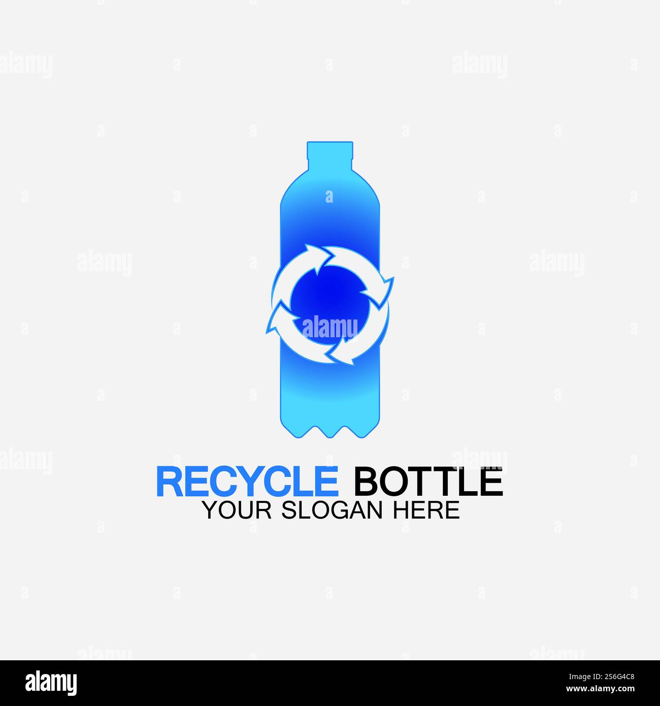 Recycle plastic bottle logo icon vector illustration design.Bottle with ...