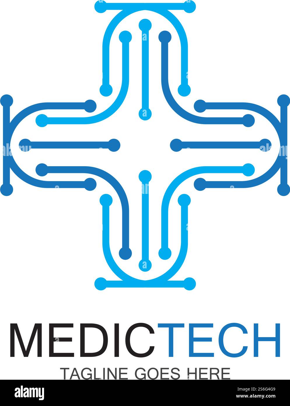 Medical technology logo design vector Stock Vector Image & Art - Alamy
