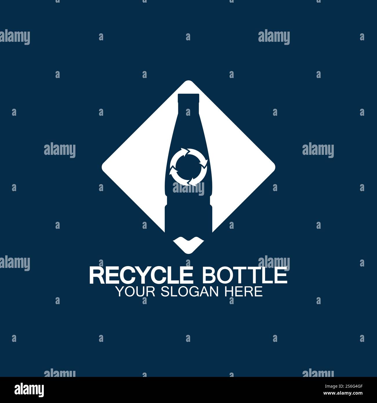 Recycle plastic bottle logo icon vector illustration design.Bottle with ...