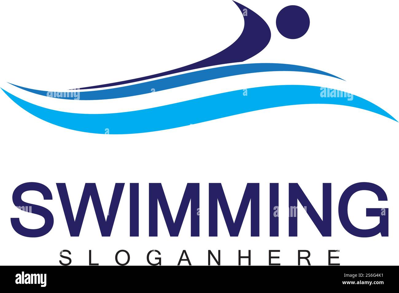 Swimming logo vector illustration design.Swimming Club. Swimmer logo ...