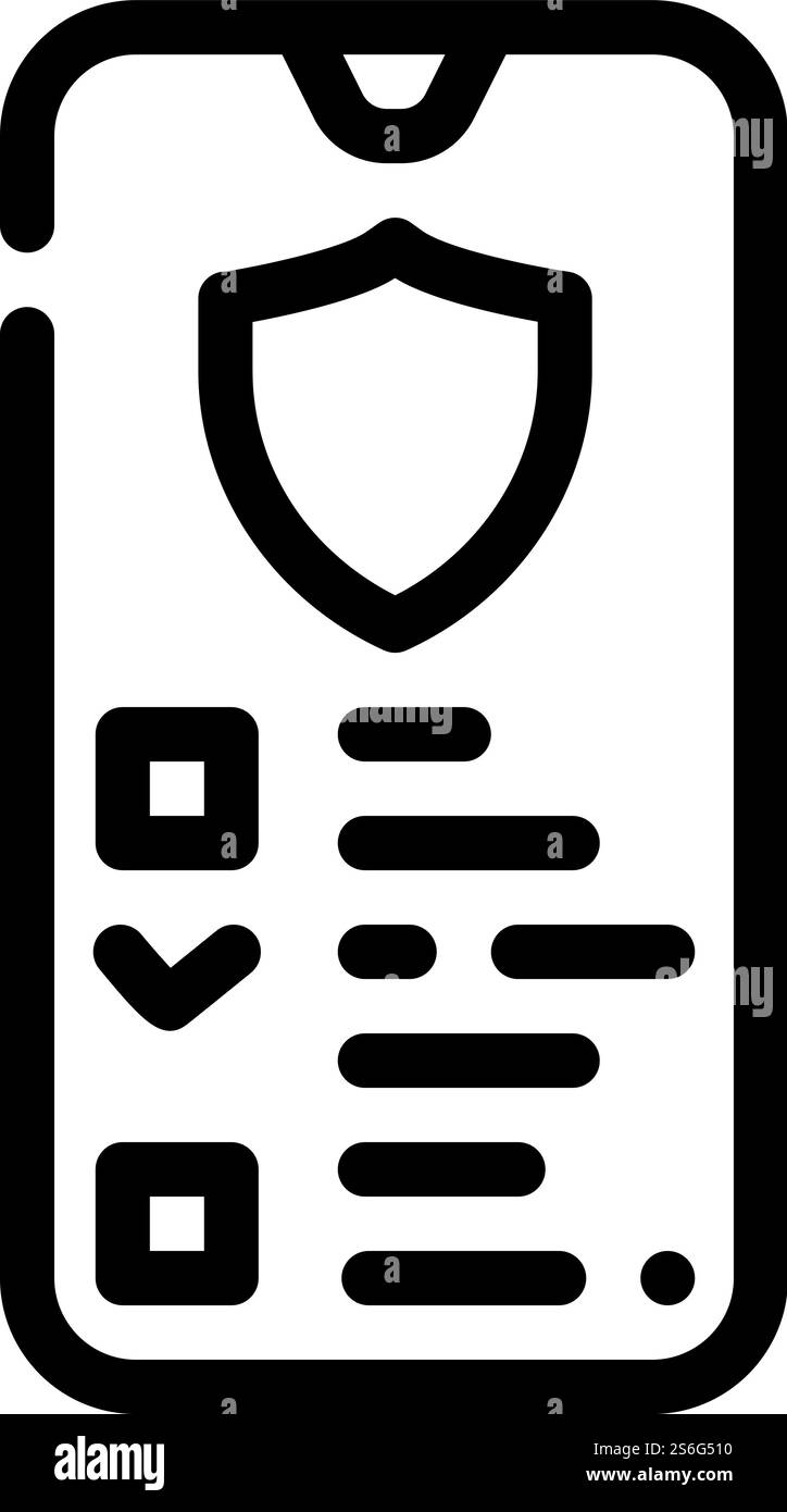 data access line icon vector. data access sign. isolated contour symbol ...