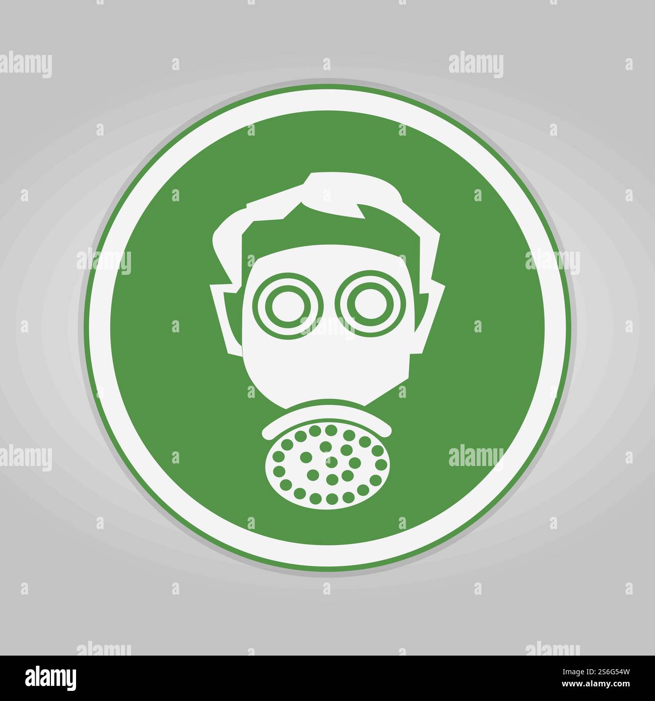 Symbol wear respirator protection Sign Isolate On White Background ...