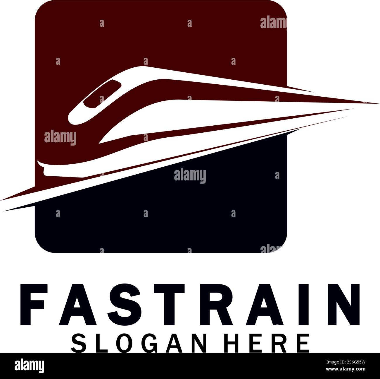 Train logo vector illustration design.fast train logo.High speed train ...