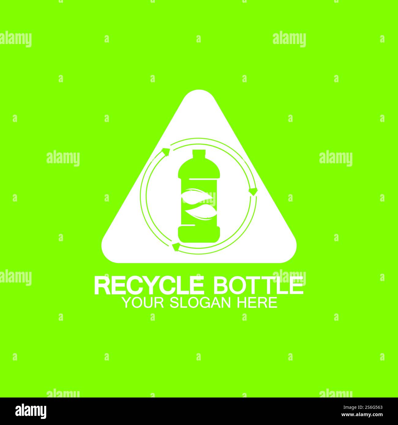 Recycle plastic bottle logo icon vector illustration design.Bottle with ...