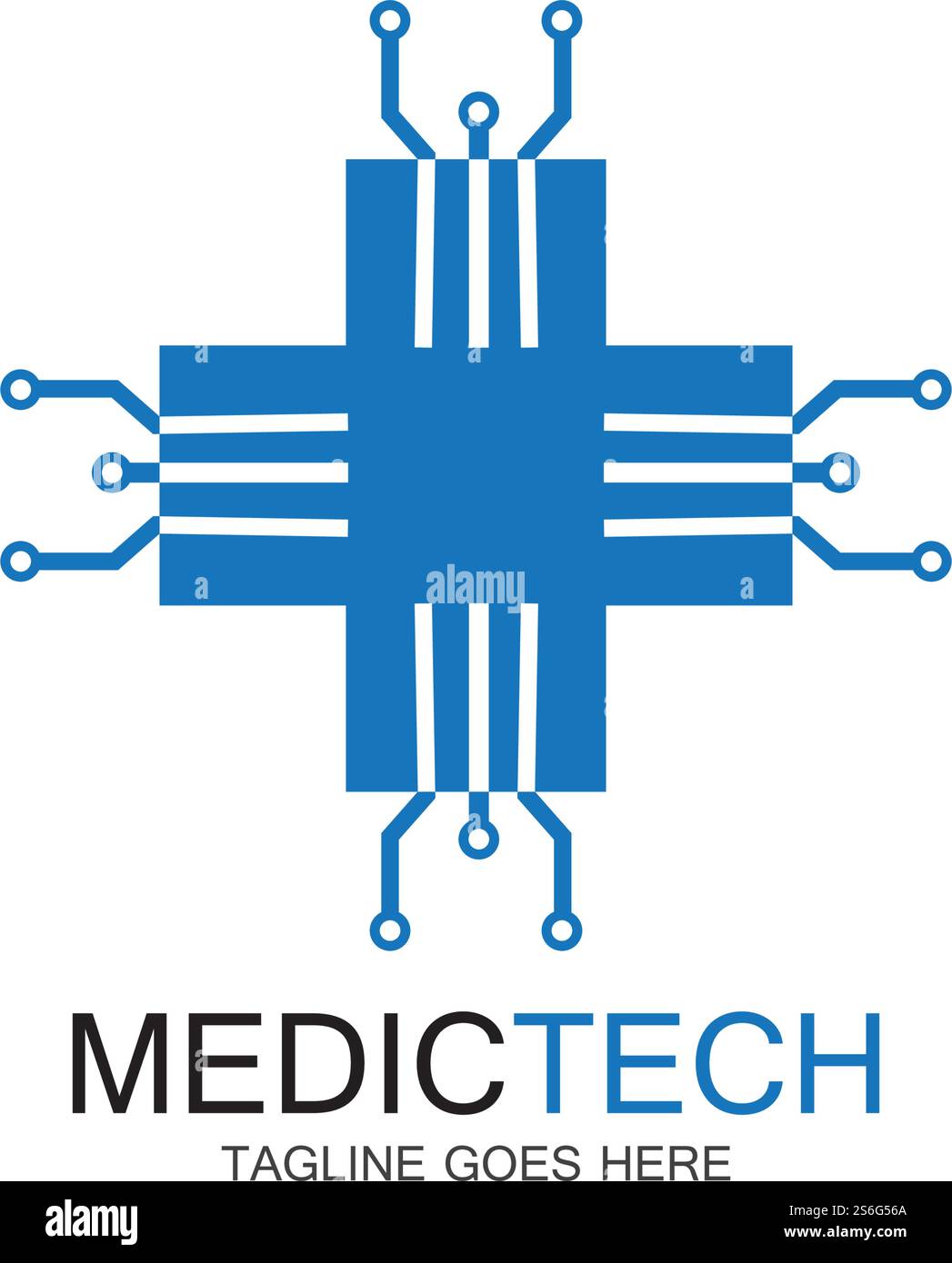 Medical technology logo design vector Stock Vector Image & Art - Alamy