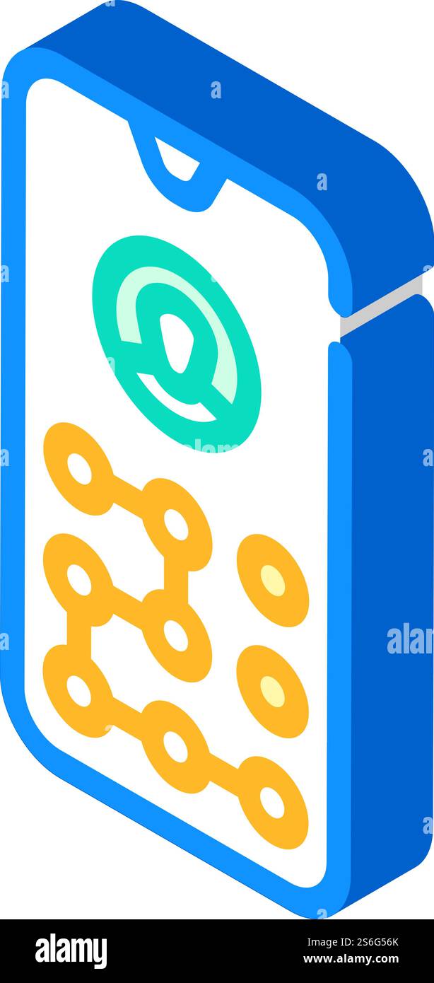 picture password isometric icon vector. picture password sign. isolated ...