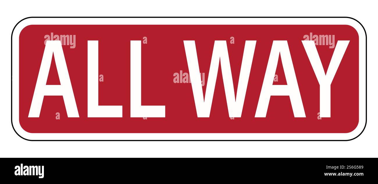 Large red warning danger Cut Out Stock Images & Pictures - Alamy