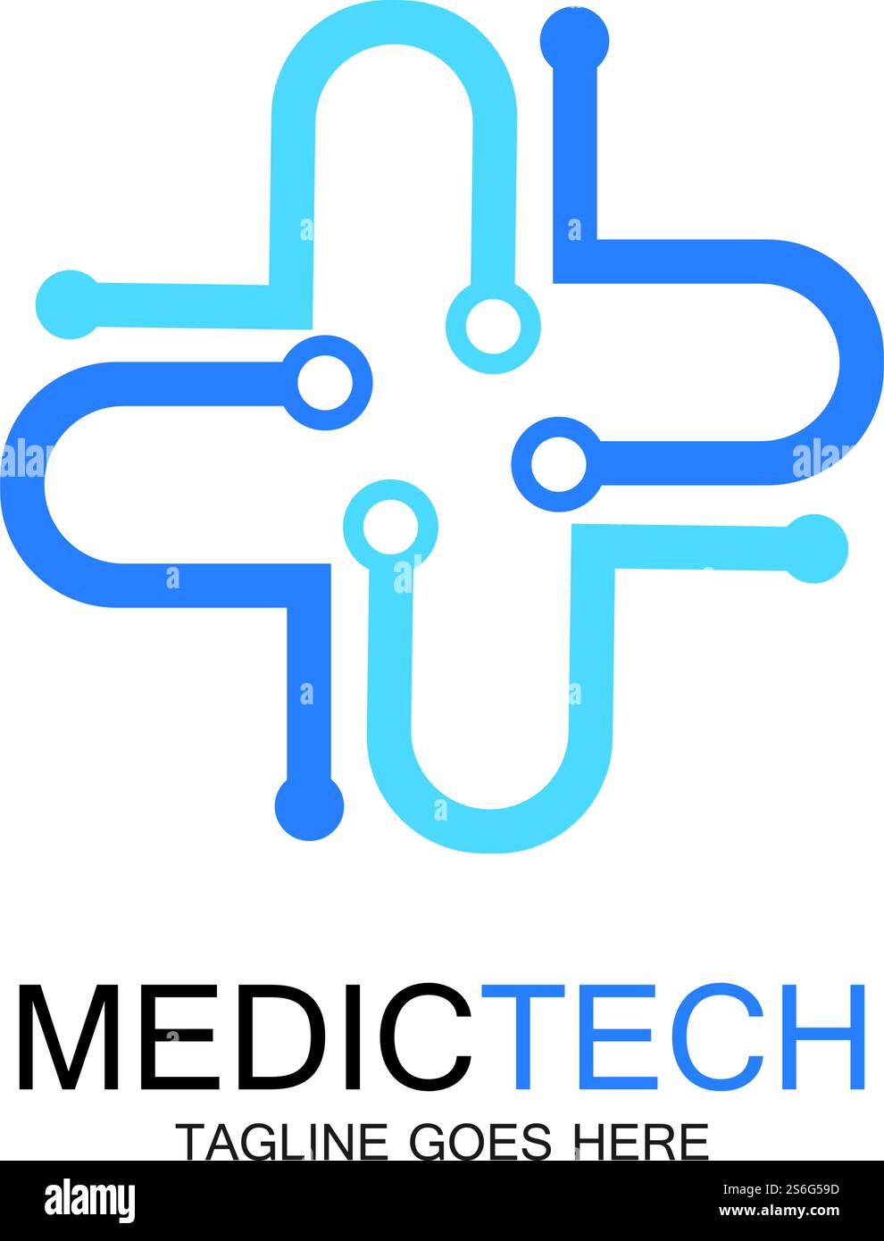 Medical technology logo design vector Stock Vector Image & Art - Alamy