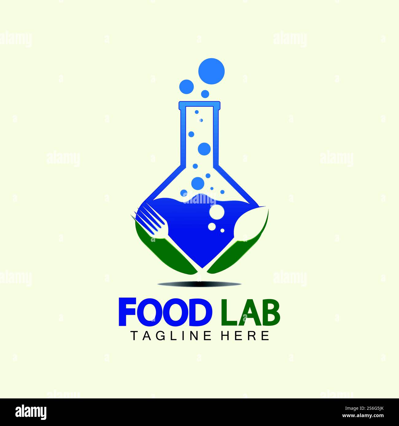 Food Lab logo vector icon illustration design template. lab logo.Lab ...
