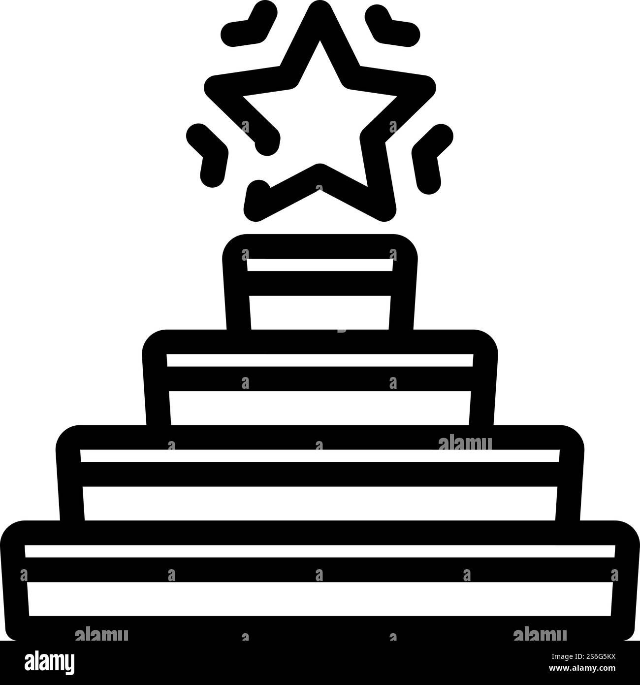 successful goal achievement line icon vector. successful goal ...