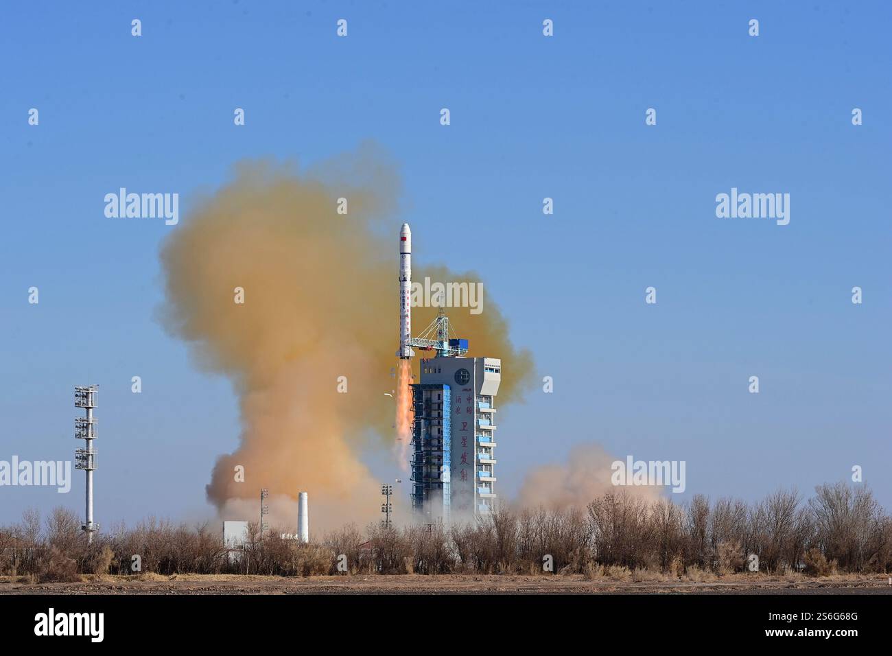 Jiuquan. 17th Jan, 2025. A Long March-2D carrier rocket carrying a ...