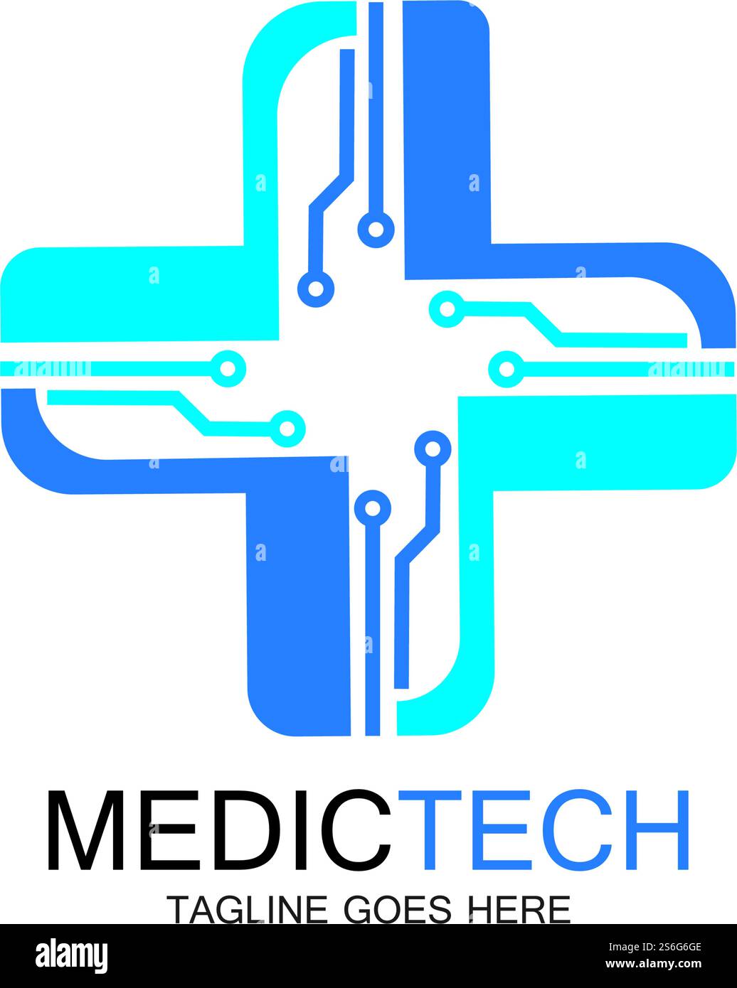 Medical technology logo design vector Stock Vector Image & Art - Alamy