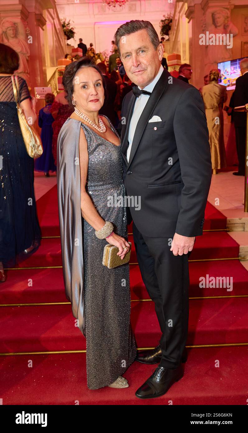122nd Zuckerbäckerball at Wiener Hofburg in Vienna on January 16, 2025. Sabine and Peter HANKE ...
