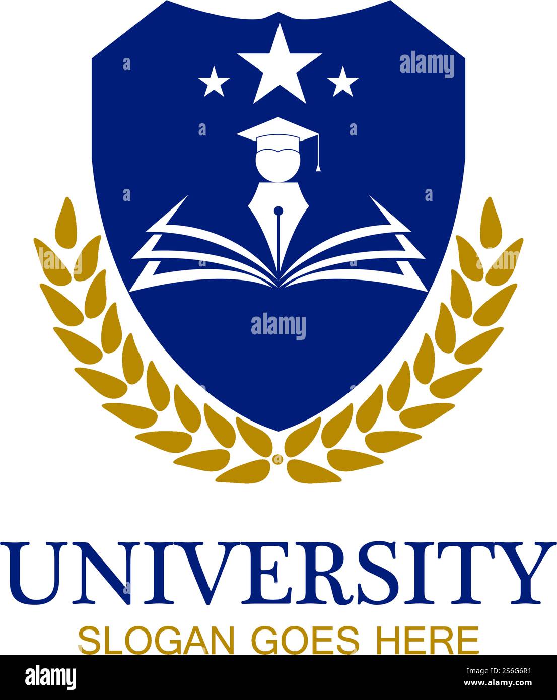 University, Academy, School and Course logo design template Stock ...