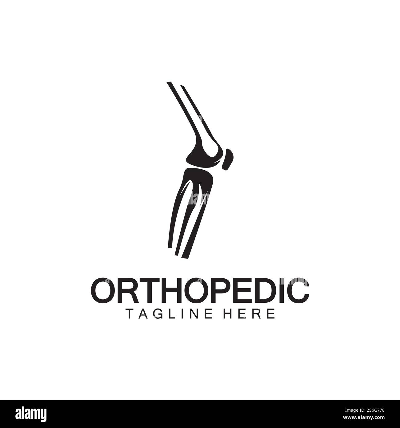 Orthopedic Health Bone Logo vector illustration Design template,Knee ...