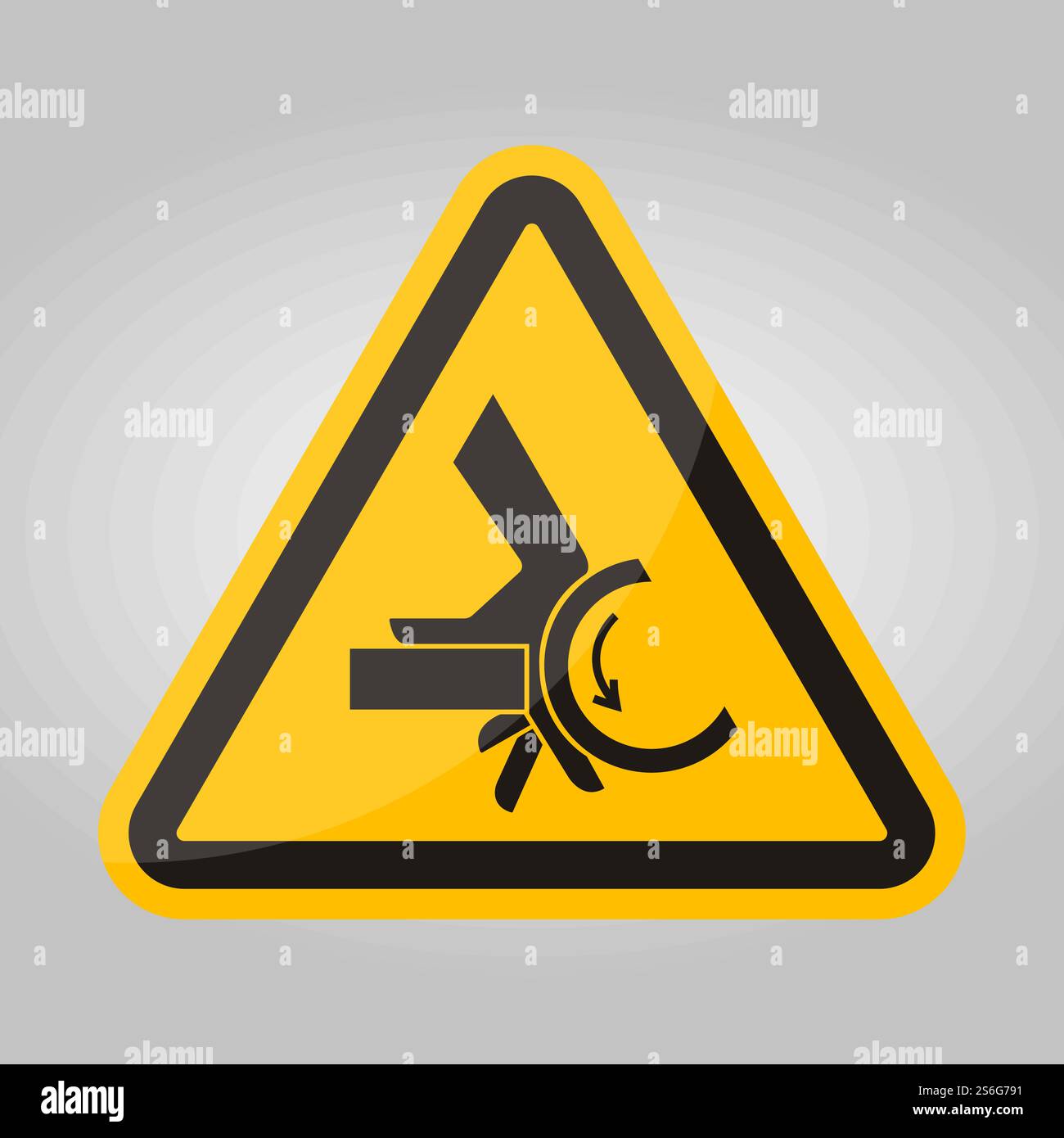 Hand Crush Roller Pinch Point Symbol Sign, Vector Illustration, Isolate ...