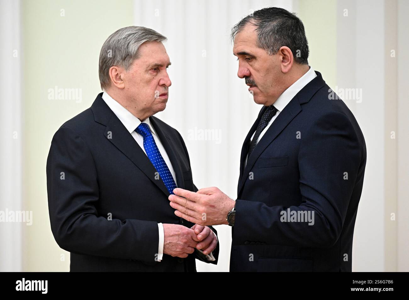 Russian Presidential Aide Yury Ushakov, left, and Deputy Defense ...
