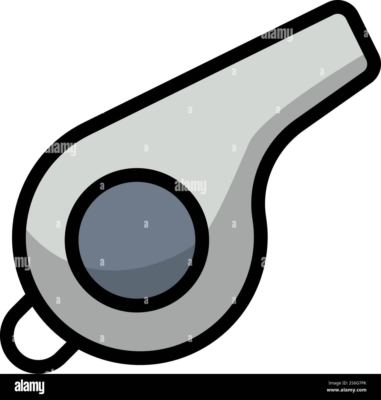Whistle Icon. Editable Thick Outline With Color Fill Design. Vector ...