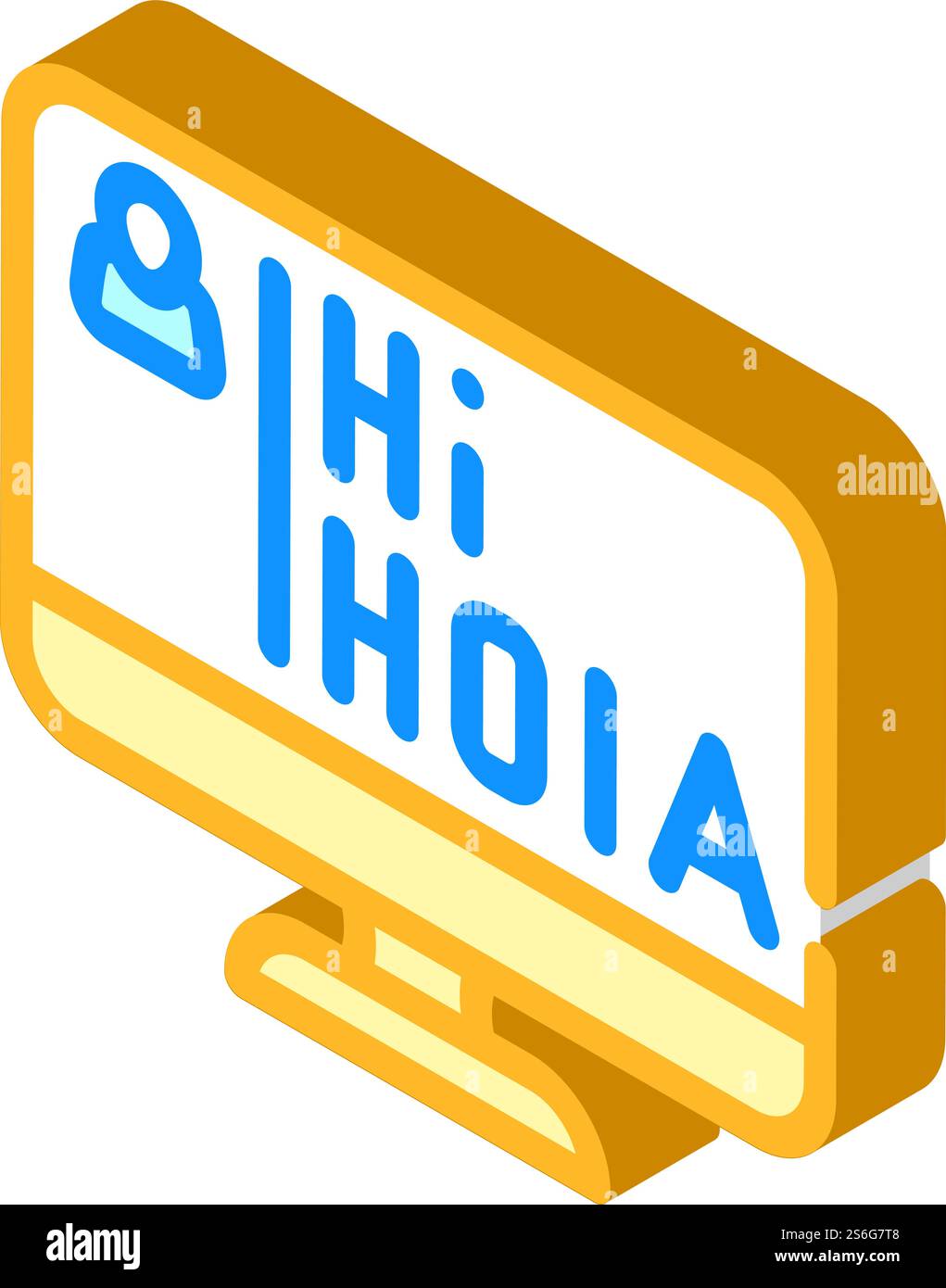 Learning languages isometric icon Stock Vector Images - Alamy
