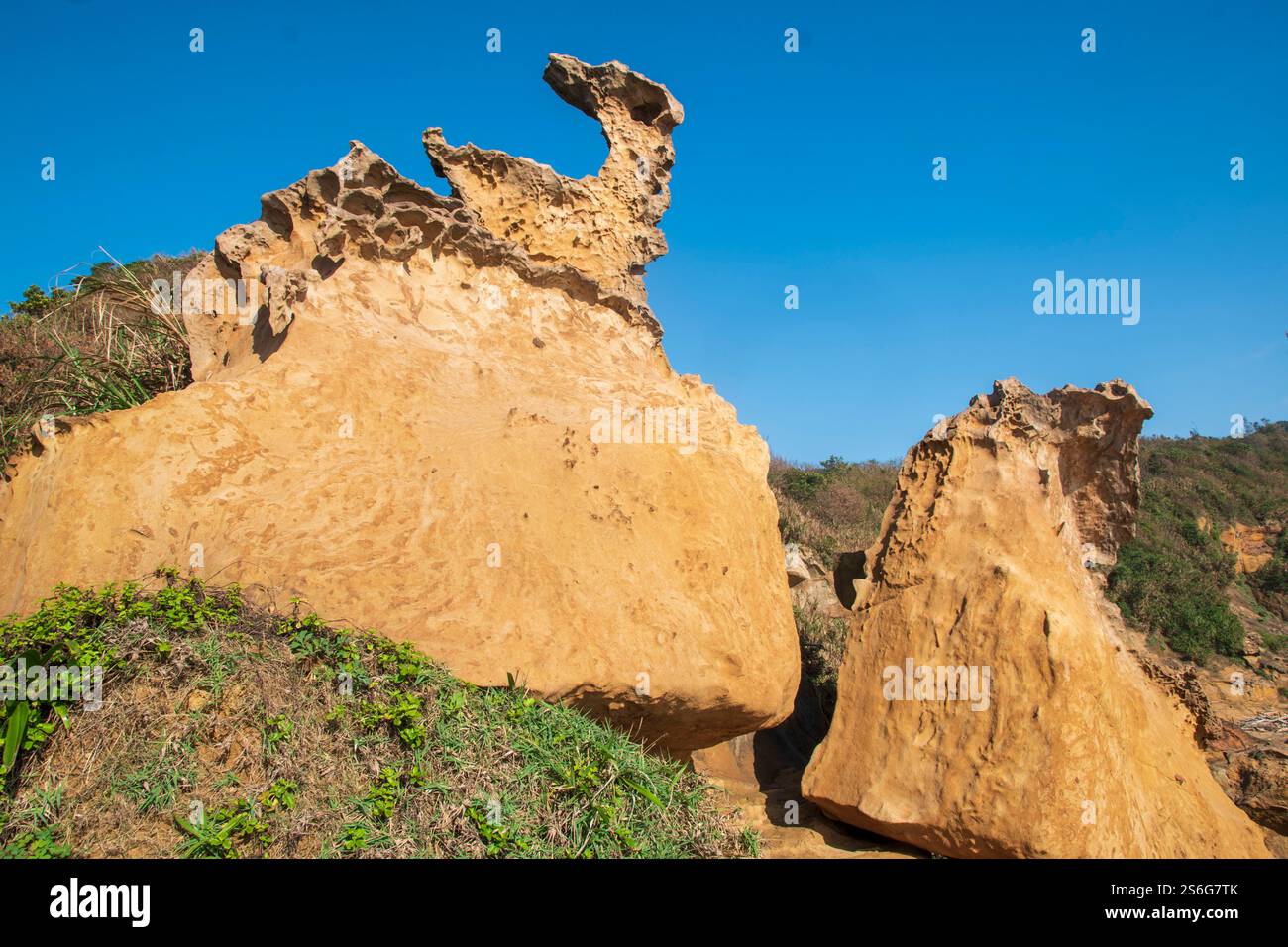 Yehliu Geopark features many fascinating rock formations on the ...
