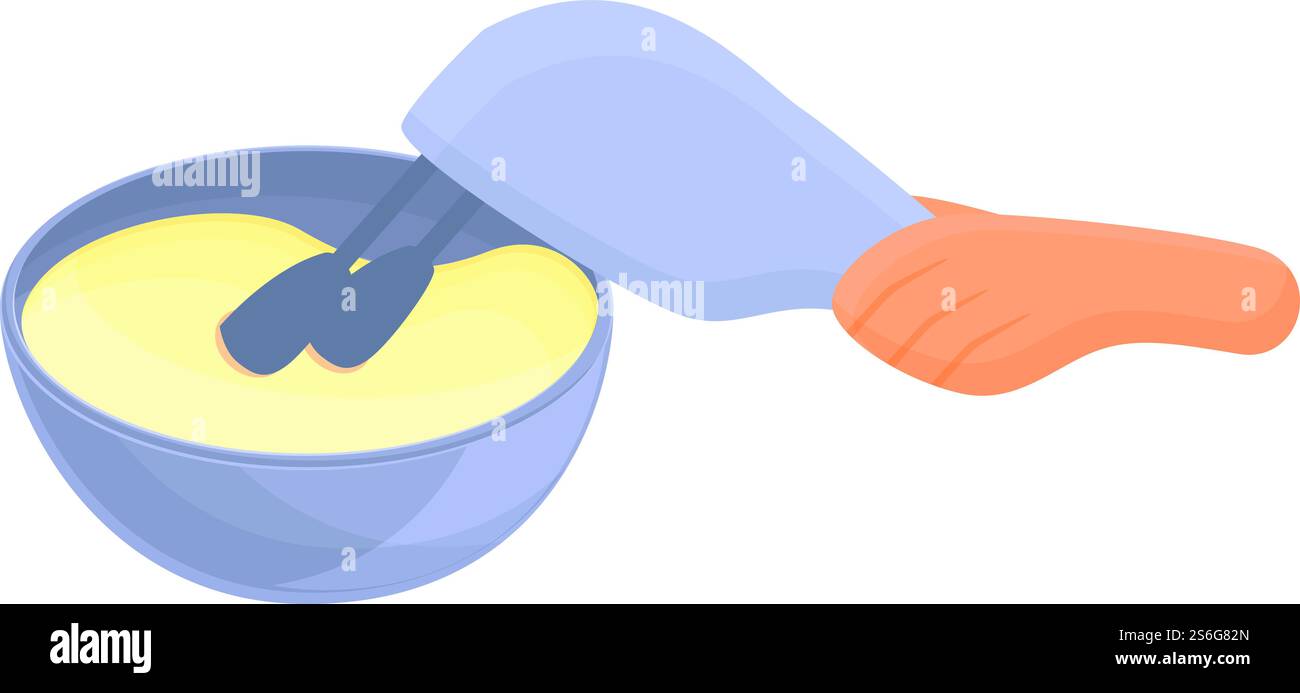 Mixing food icon. Cartoon of mixing food vector icon for web design ...
